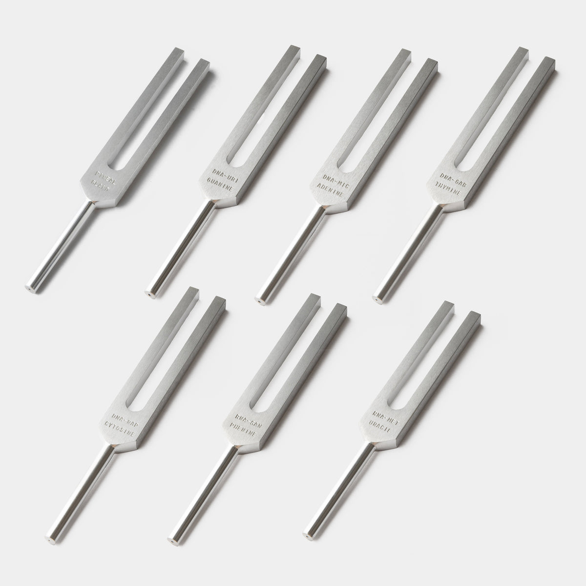 DNA/RNA Tuning Fork Set + Pineal Tuning Fork – SomaEnergetics Sound ...